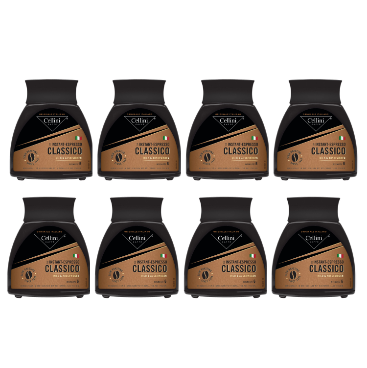 Cellini Instant Espresso - Säästöpakkaus 8x 100g – Cahvi.fi